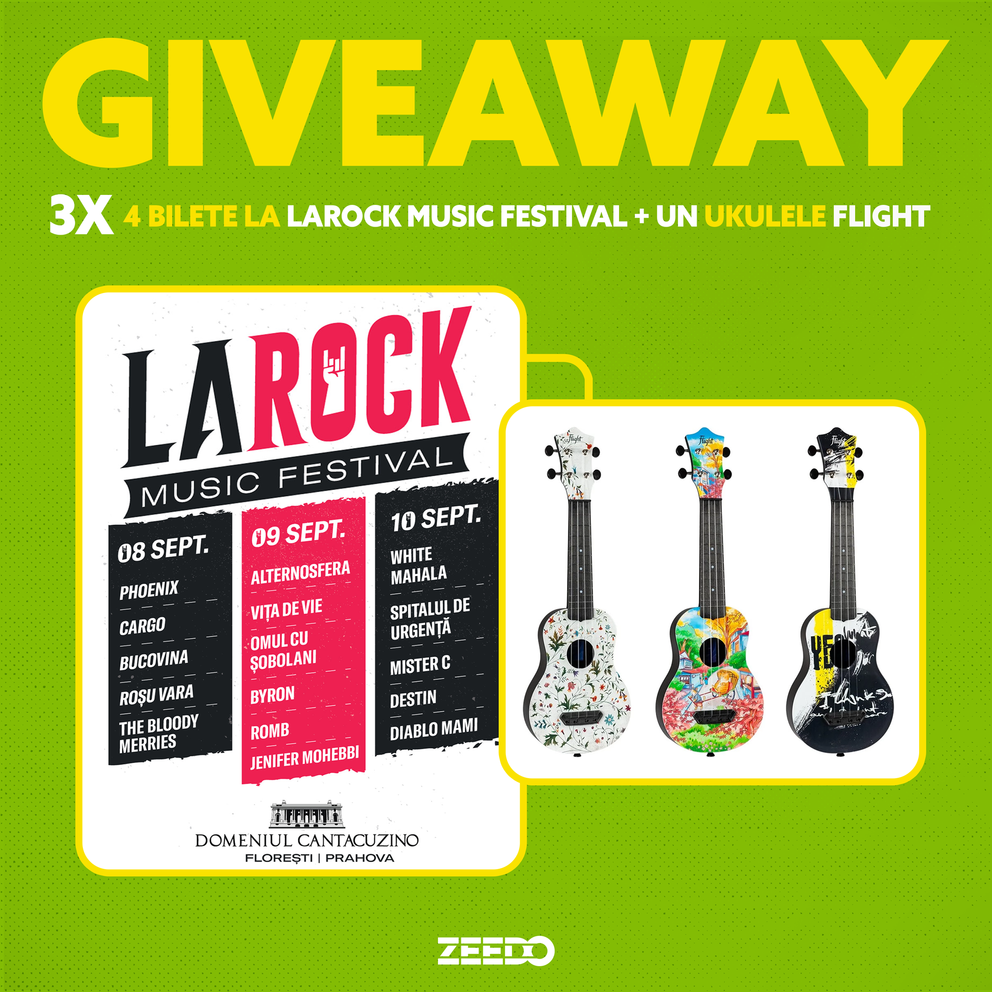 Regulament giveaway "Zeedo te trimite cu gașca la La Rock Festival ...